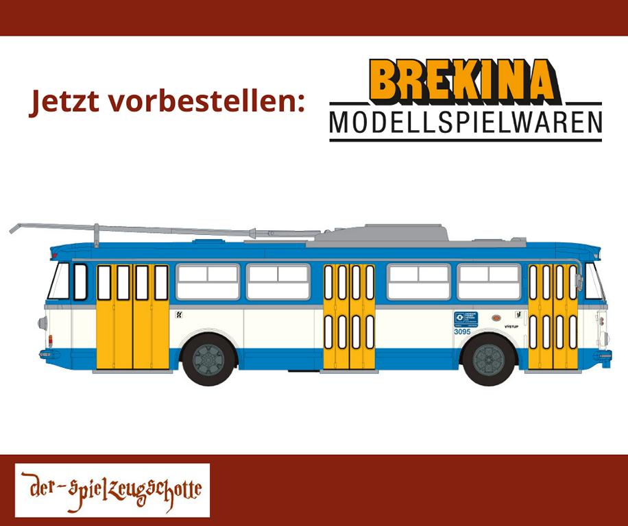 Skoda Tr9 Trolleybus O-Bus Ostrava - Brekina 61358 – Spielzeugschotte
